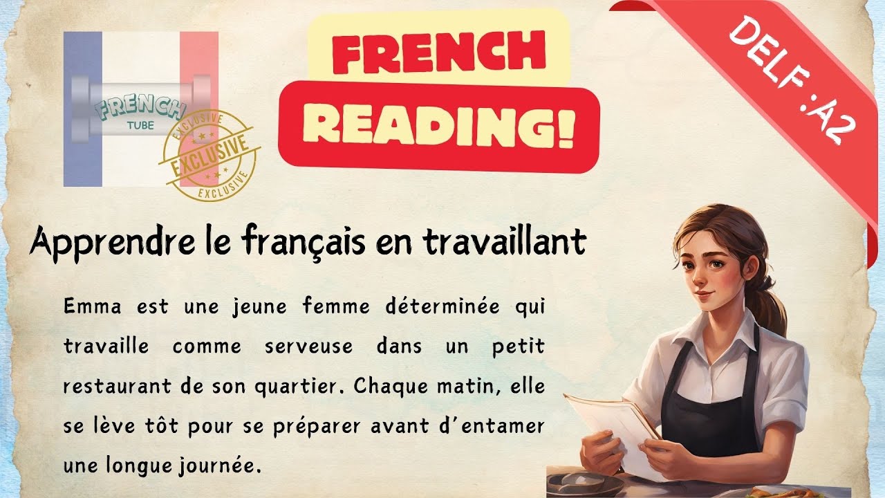 French Reading for Beginners | DELF A2 | Build French Vocabulary ...