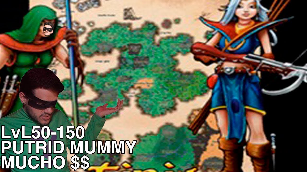 Tibia - Pally lvl 50 - 150. 120k/h - 300k= Putrid Mummy - YouTube
