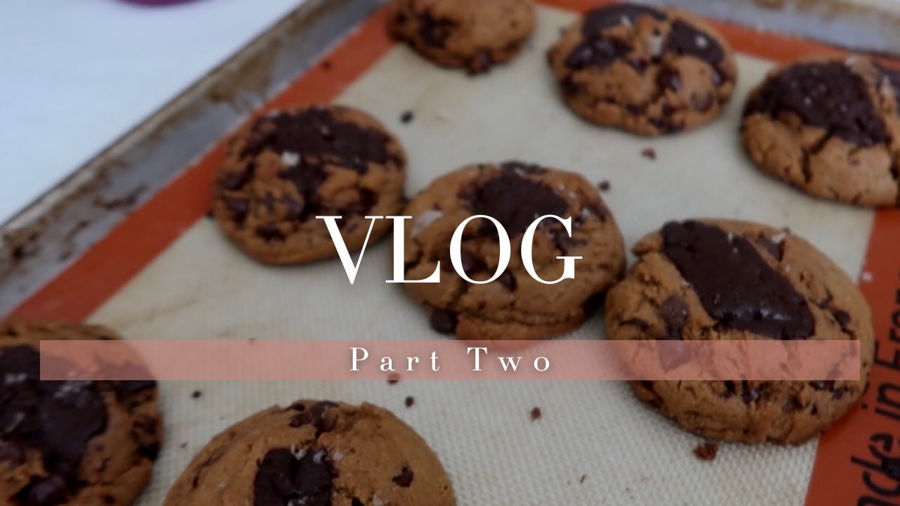 VLOG Part II | Homemade Pizza, Grocery Haul, Sourdough Chocolate Chip ...