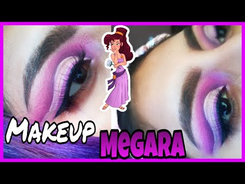 🛑Maquillaje inspirado en Megara 💜 de Hércules ⭕Maquillaje Disney Megara ...