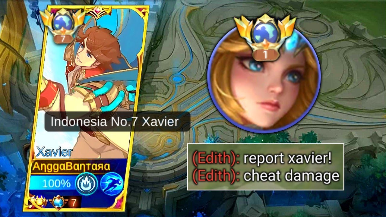 XAVIER BEST BUILD EASY COUNTER HERO EDITH SOLO RANKED | GLOBAL XAVIER BUILD & EMBLEM 2023 - MLBB ...