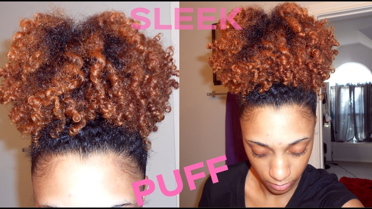 SLEEK High Puff on Curly Natural Hair - YouTube
