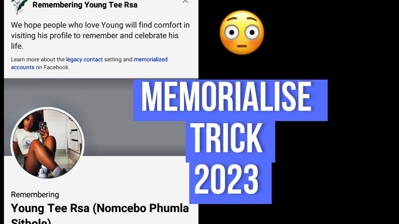 How to Memorialise a Facebook account (100% working I'd remembering ...