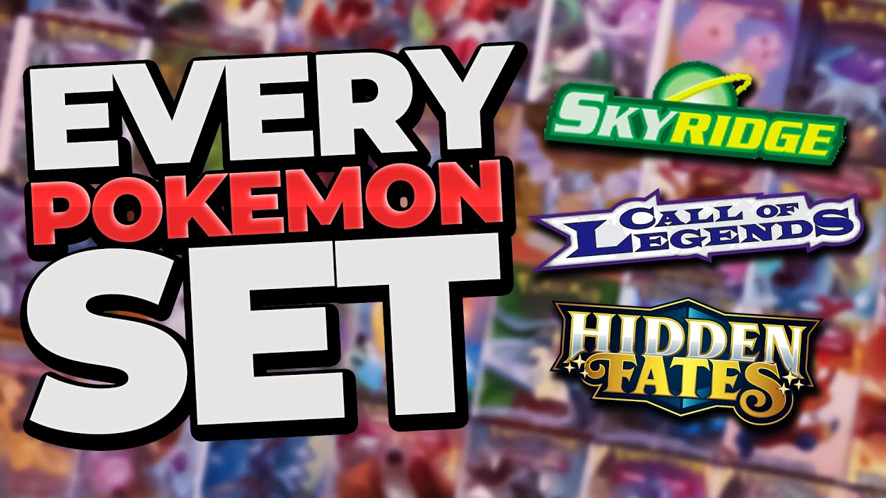Every English Pokémon Set Spreadsheet - YouTube