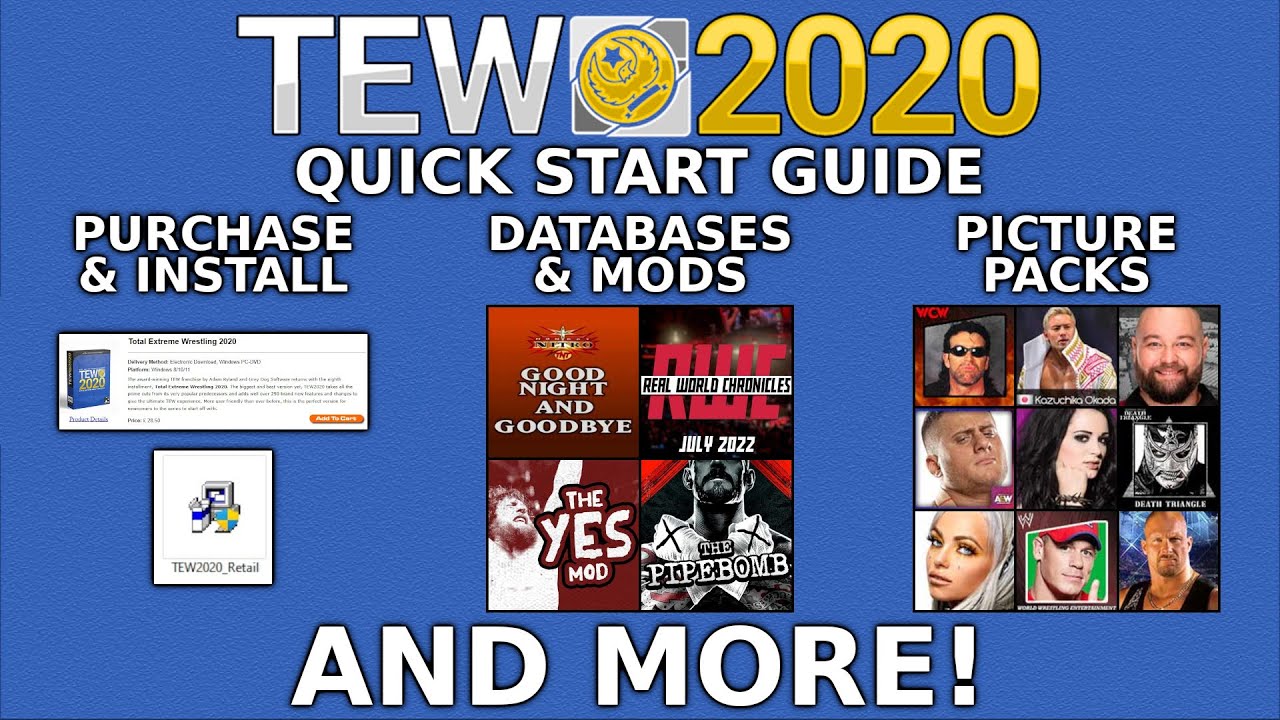 Total Extreme Wrestling 2020 (TEW2020) Quick Start Guide - Install ...