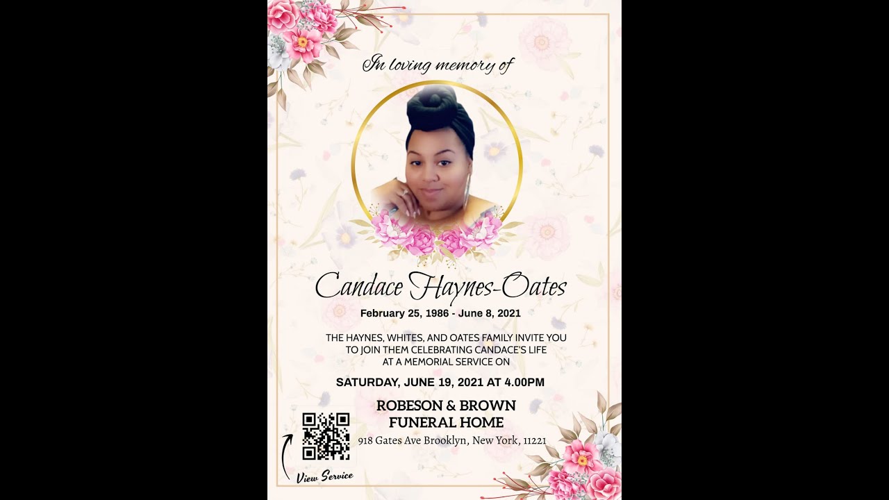 Candace Haynes Oates Celebration - YouTube