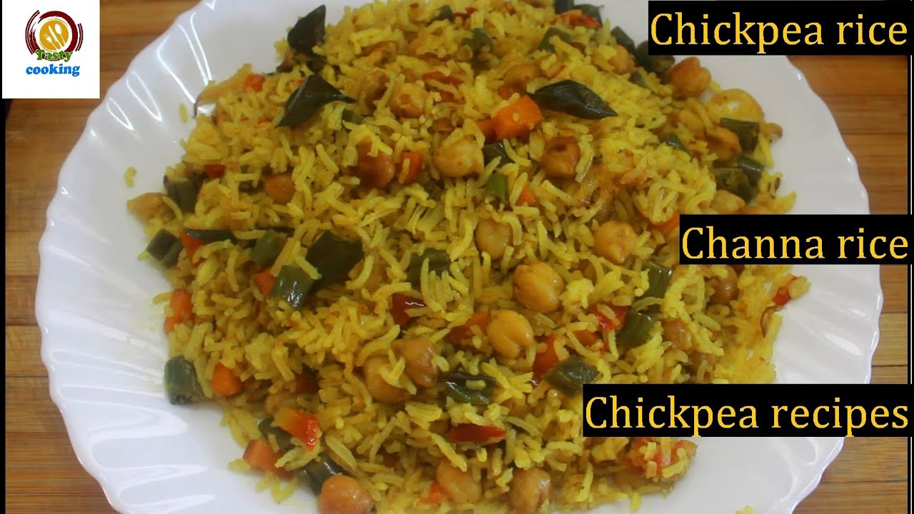 Chickpea fried rice/channa rice/chickpea recipes/chana rice/vegan ...