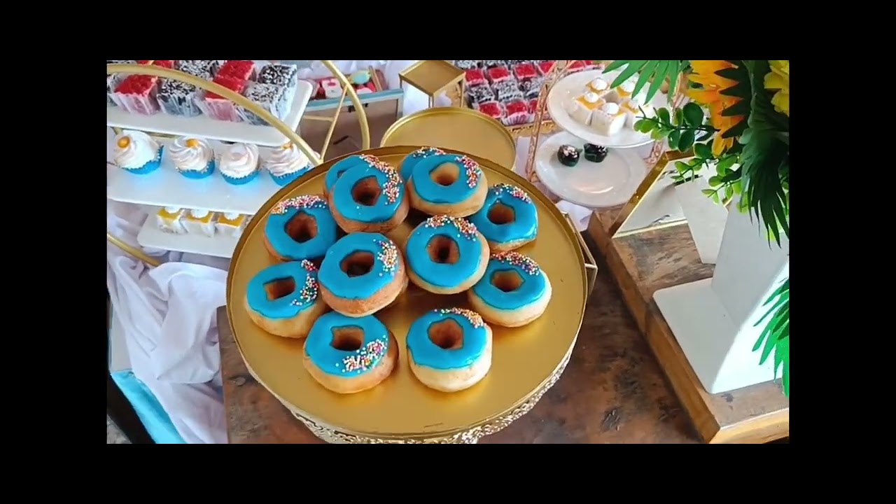 Outer Space Dessert table set up - YouTube