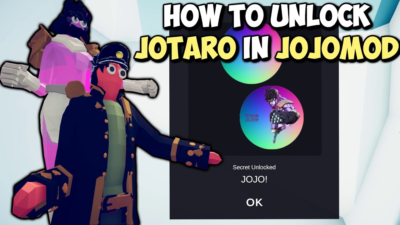 How to unlock Jotaro Kujo + Star Platinum in JoJoMod - TABS MOD Totally ...