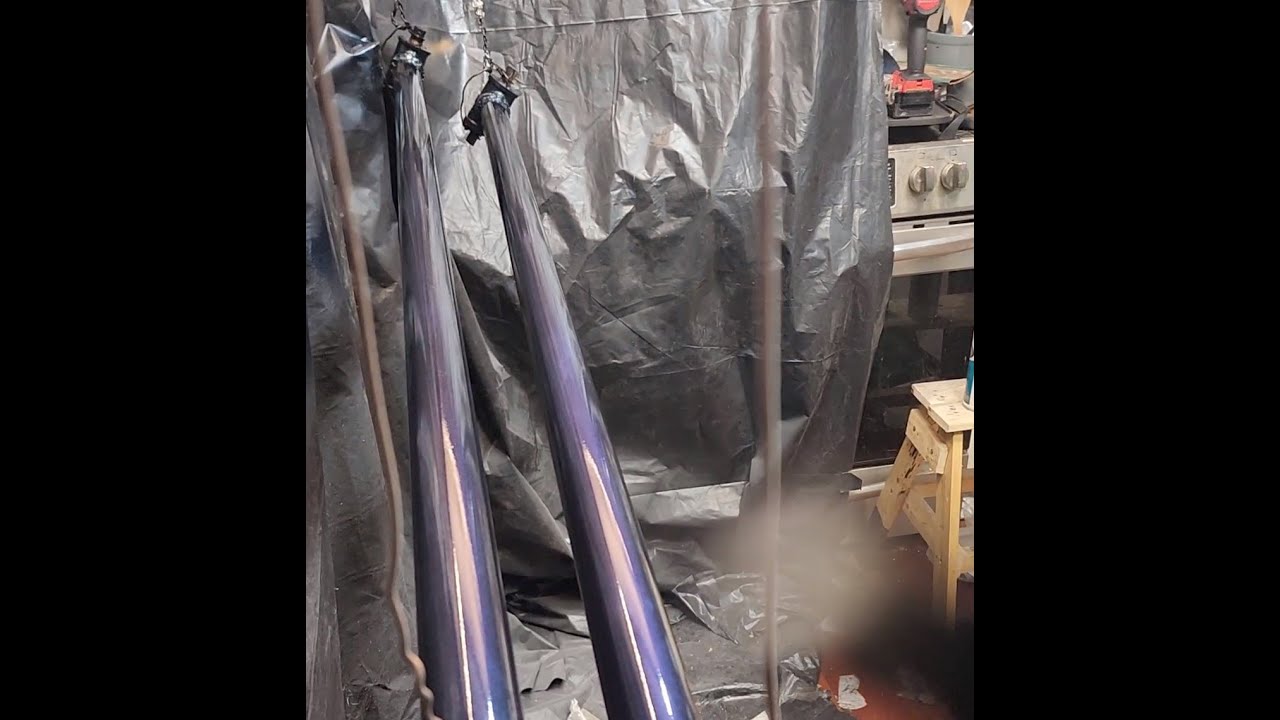2006 LBZ Duramax home made traction bars part 4 prep and paint with ...