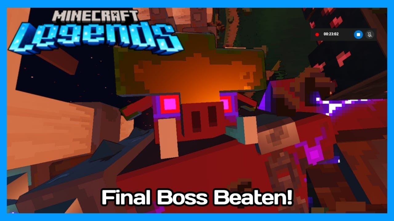 Minecraft Legends - Final Boss, The Great Hog Beaten & Ending - YouTube