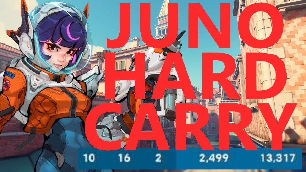 Hard Carrying on Juno in 6v6 Overwatch 2 - YouTube