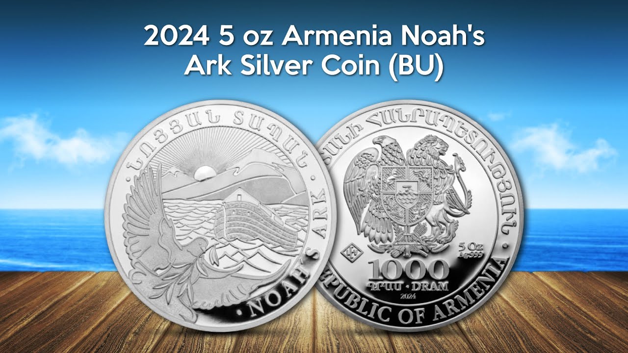2024 5 oz Armenia Noah's Ark Silver Coin (BU) | BOLD Precious Metals ...