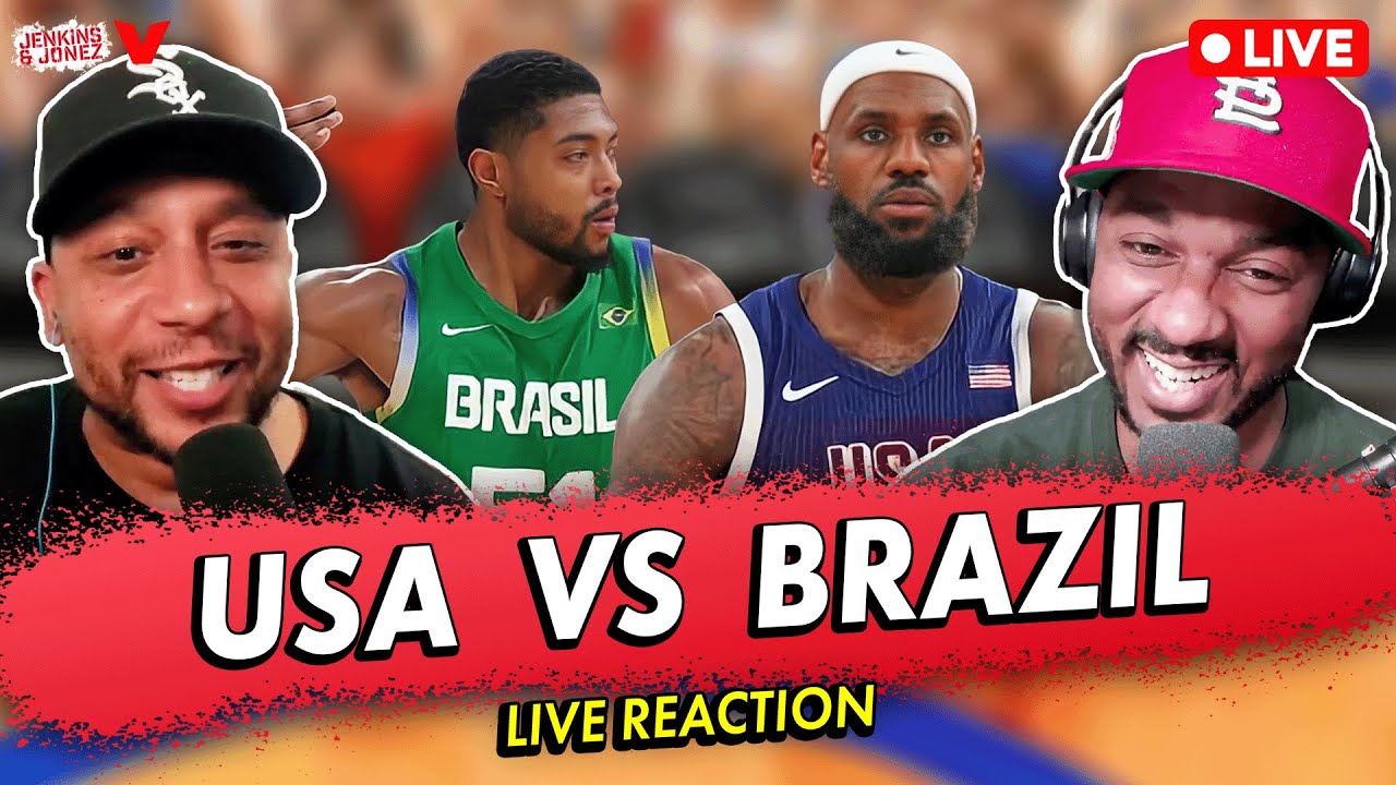 USA-Brazil Quarterfinals reaction: LeBron James & Joel Embiid DOMINATE ...
