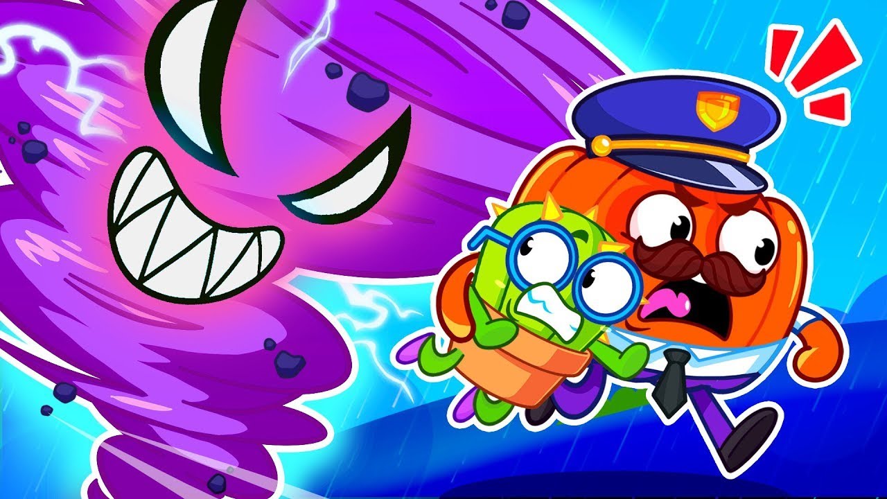 🔴LIVE Tornado Safety Song 💫🚨 Safety Tips For Babies! ☝️ VocaVoca ...