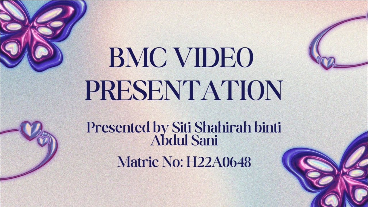 BMC VIDEO PRESENTATION(SIEP) - YouTube