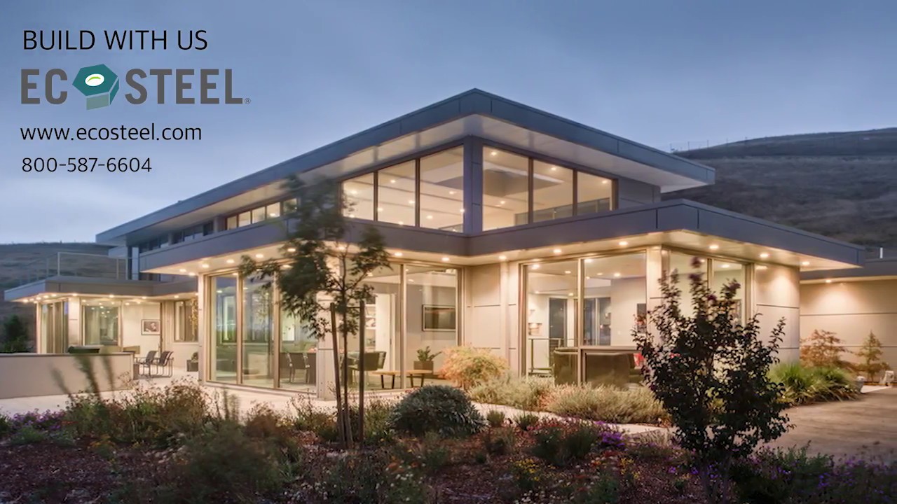 Architectural Metal Buildings - EcoSteel Modern Homes - YouTube