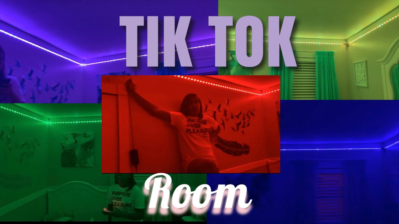 Installing LED Lights In My Teenager's Room | TIK TOK Light Room - YouTube