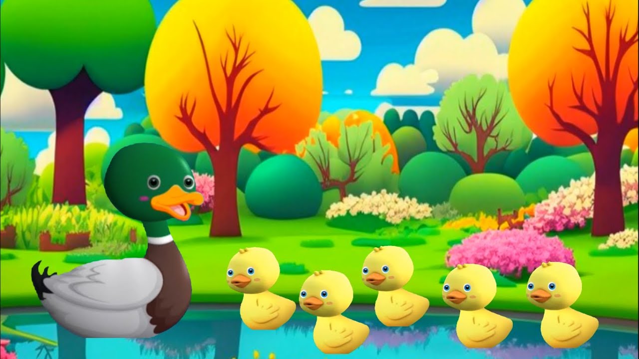 Five Little Ducks | Duck Song | Nursery Rhymes for Baby | Little Ducks ...