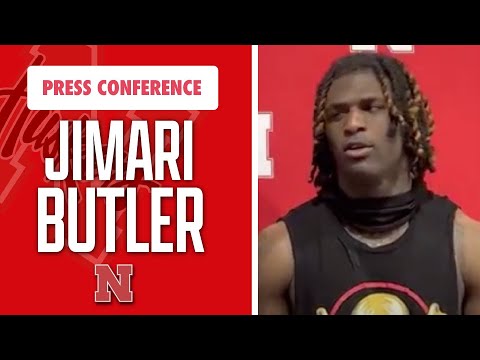 Nebraska Football linebacker Jimari Butler meets with media following ...
