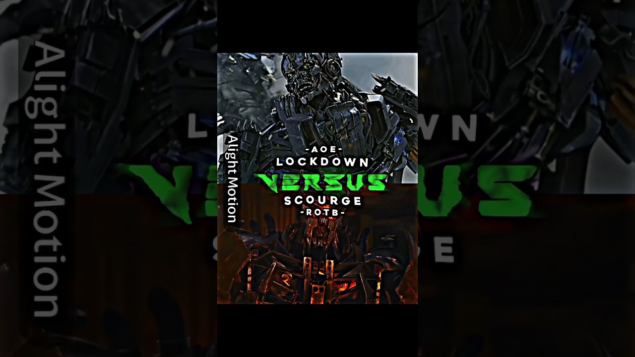 Lockdown Vs Scourge #transformers #transformersedit #vs #shorts #edit #1v1 - YouTube