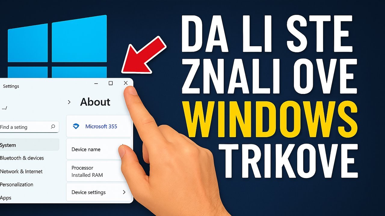 WINDOWS TRIKOVI koje možda niste znali | Techcode - YouTube