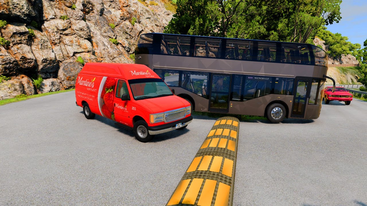 Cars vs Speed Bumps ☆ BeamNG Drive - YouTube