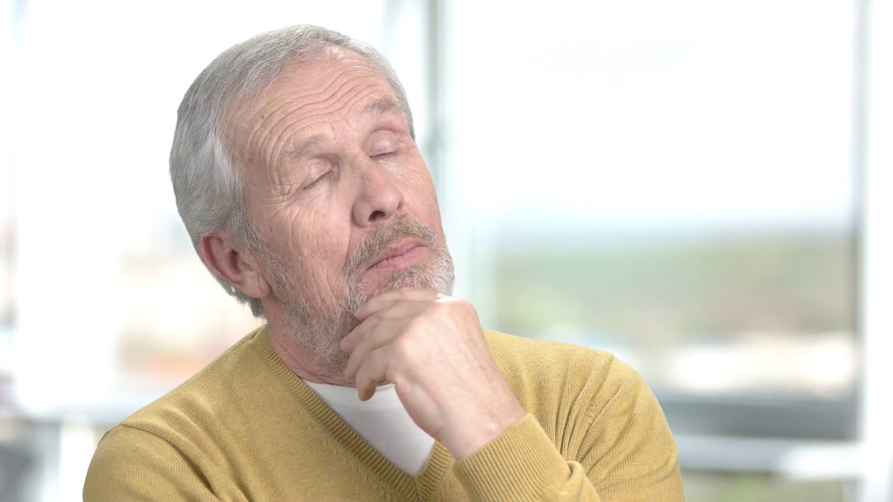 [Free Stock Video] Old Man Thinking and Smiling [HD] - YouTube