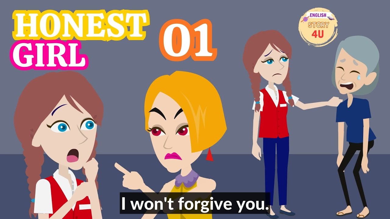 Honest Girl Episode 1 - Innocent Girl Animation English Story - English ...