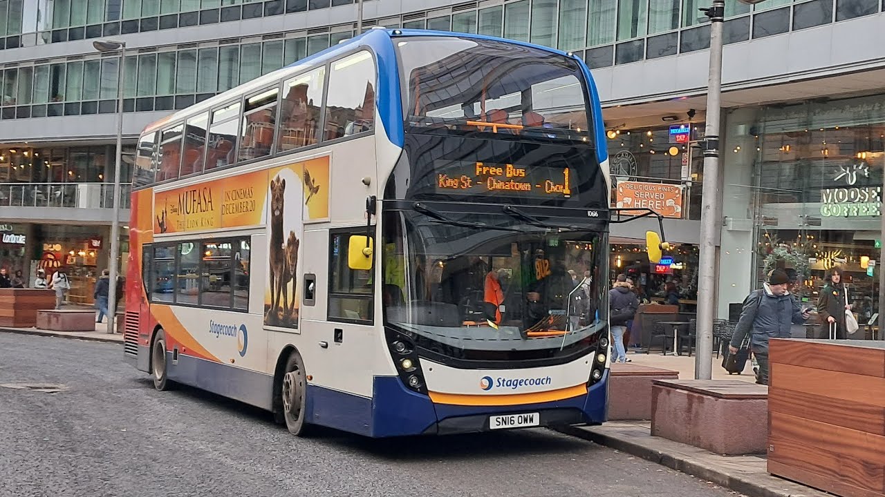 *Nice* 10616 SN16 OWW ADL E400MMC on the 1 to Manchester Piccadilly ...