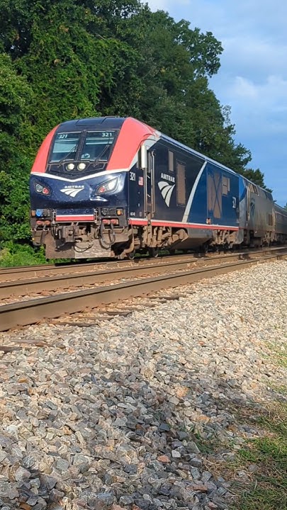 Amtrak Silver Star train P092 approaches Raleigh NC at the "Waffle House" signals 8/20/2024 ...