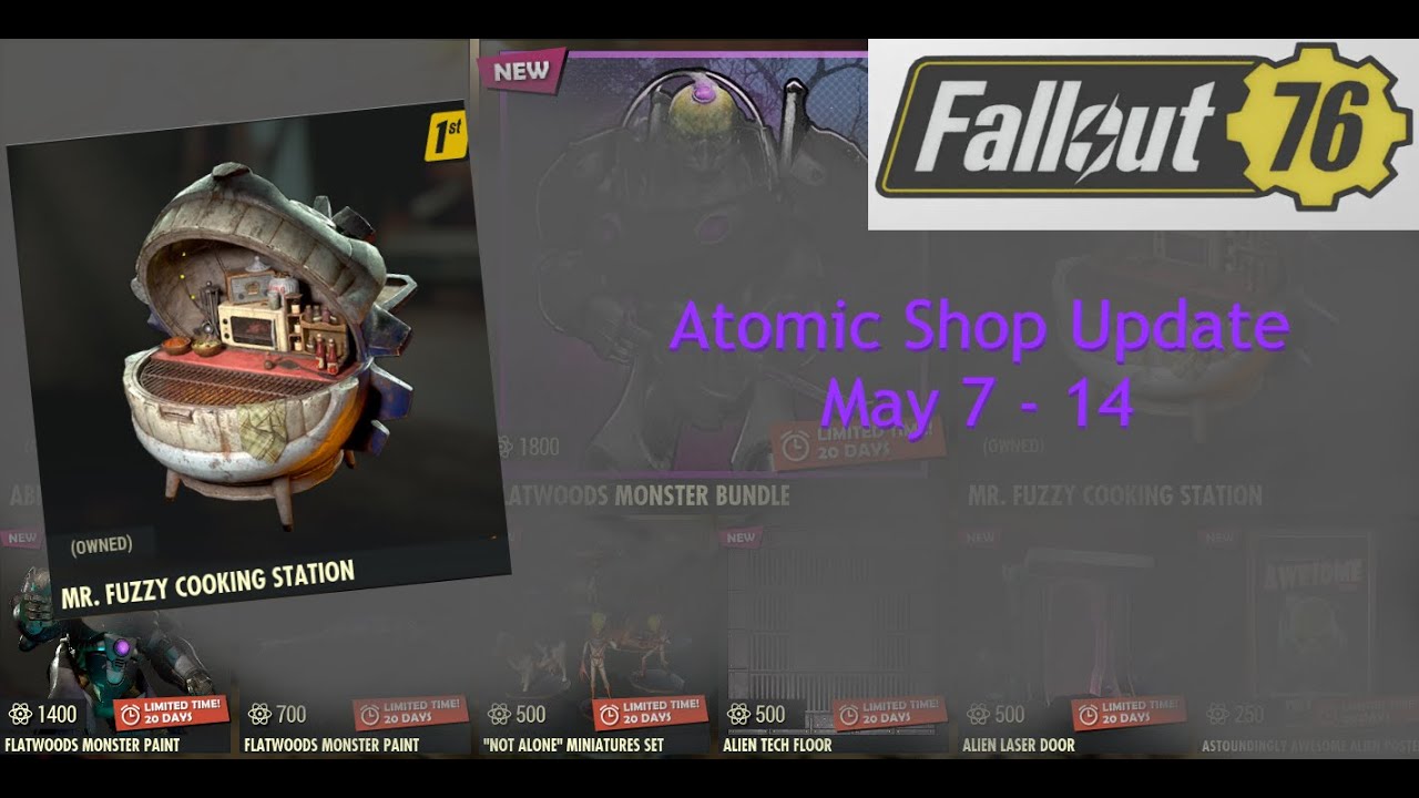 Fallout 76 Atomic Shop Update: May 7 - 14 Showcase! - YouTube