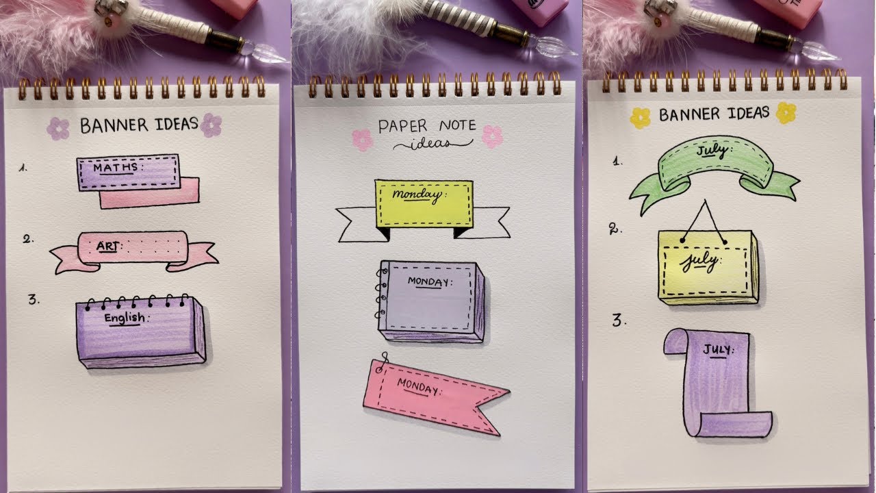 Top Ideas for Banner and Title to Try Now! | Transform Your Notes ...