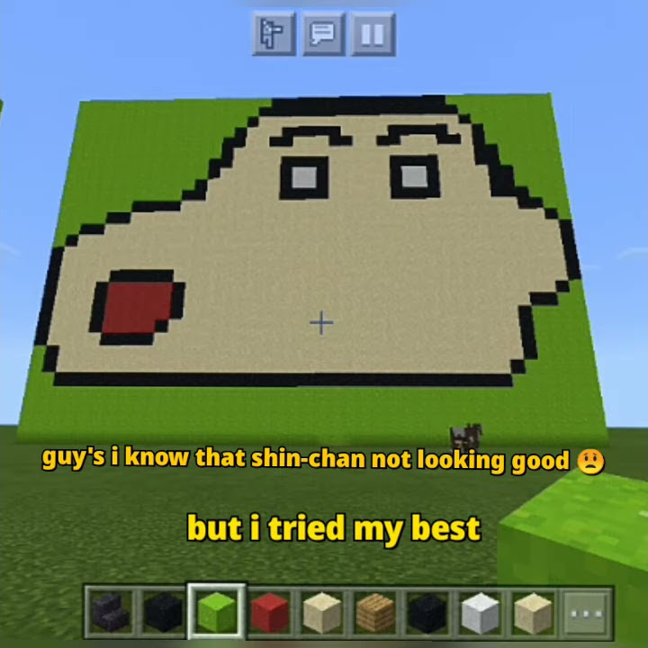 I made Shin-chan in Minecraft pe #shorts #youtubeshorts - YouTube