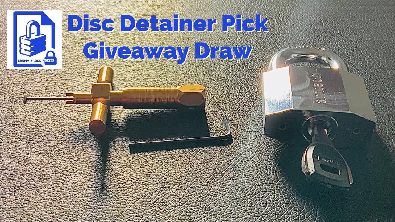 (232) The Giveaway Draw for a Brass homemade DD Disc Detainer Lock Pick ...