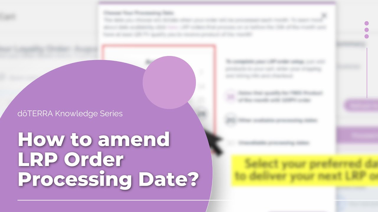 doTERRA Knowledge Series - Loyalty Rewards Program | How to amend LRP ...
