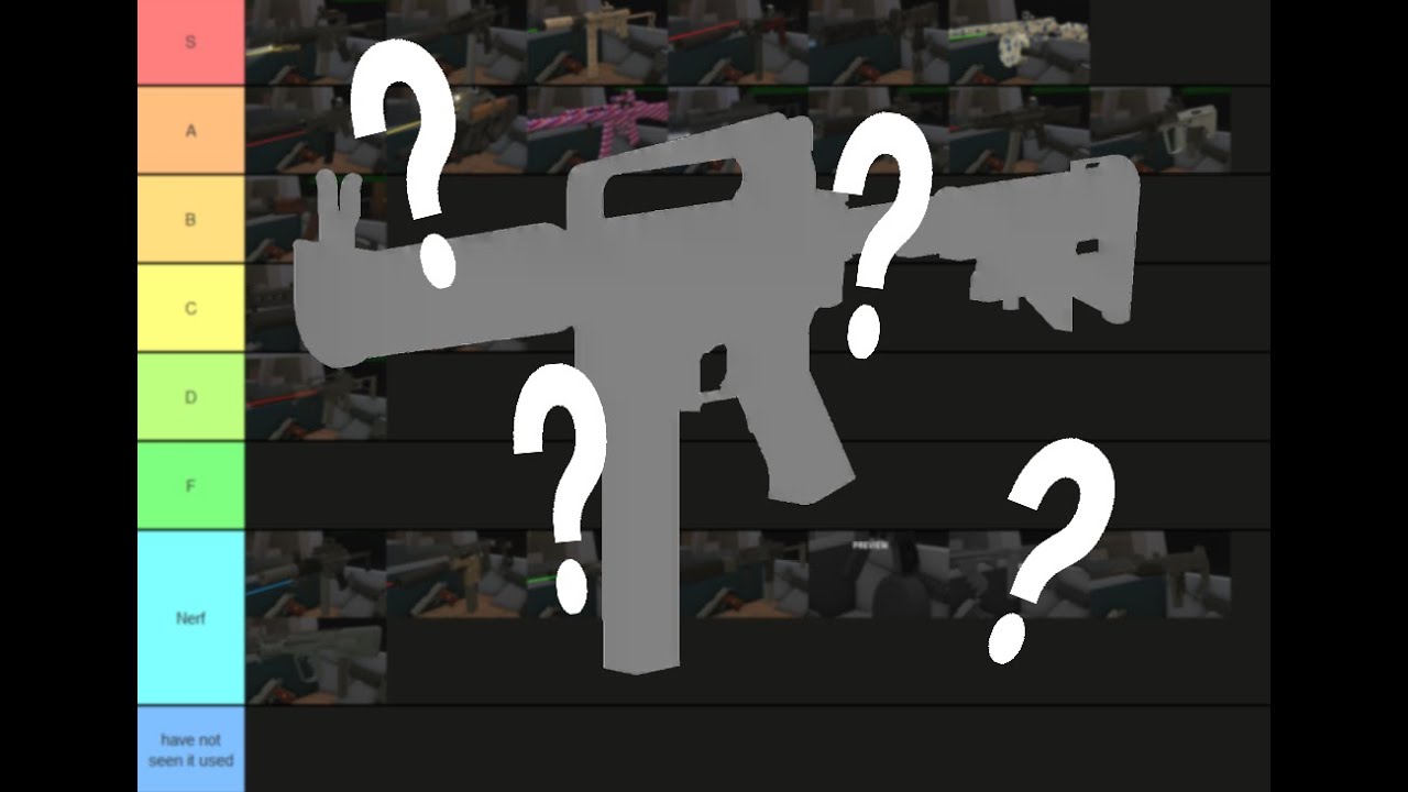 Roblox Phantom Forces Tier List : PDW only - YouTube