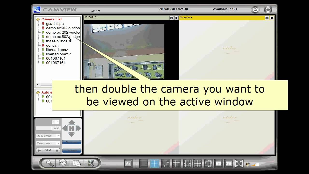 E-seecam using camview software for remote viewing and playback - YouTube