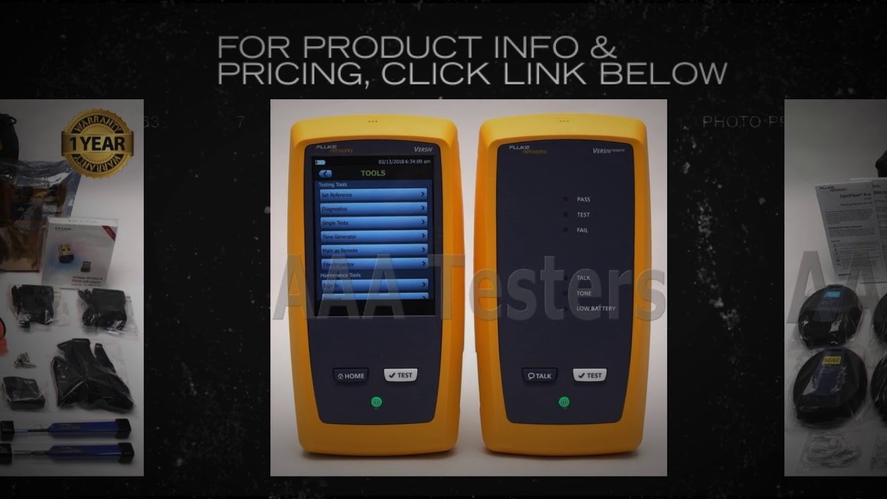 Fluke Networks DSX-8000 OFP-QUAD Cat8 Cable Certifier Quad O - YouTube