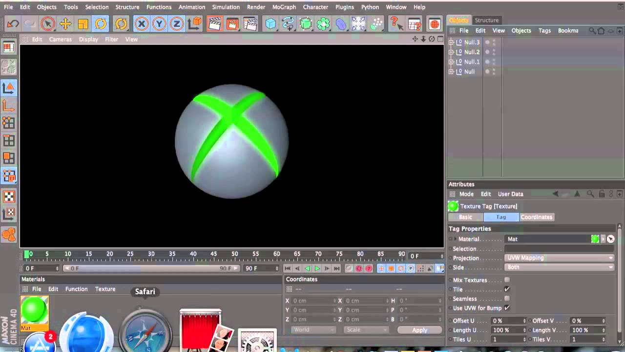 cinema 4d xbox logo recreation - YouTube