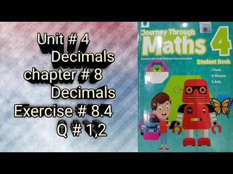 Journey through Math Grade 4||Unit#4||Chapter#8||Ex#8.4🎖️ - YouTube
