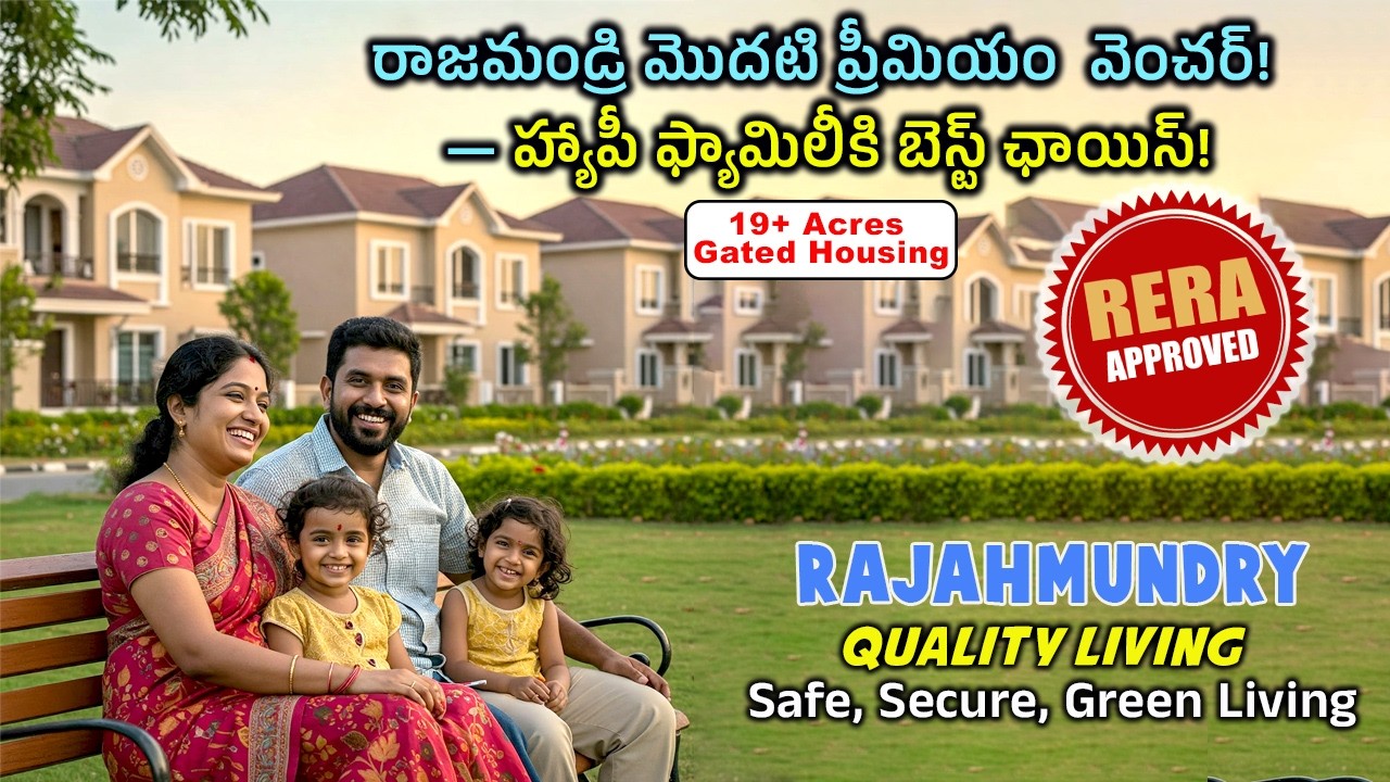 Top Gated Community Plots in Rajahmundry | 20+ Acres High-Quality ...