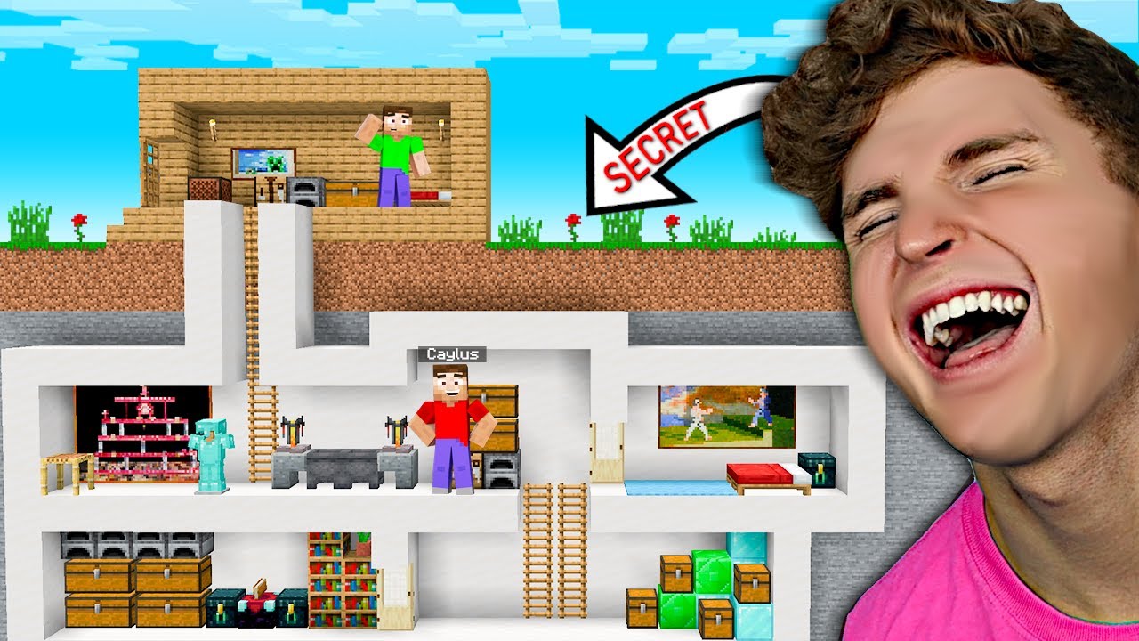 If You Find The SECRET BASE, You WIN MONEY! (Minecraft) - YouTube