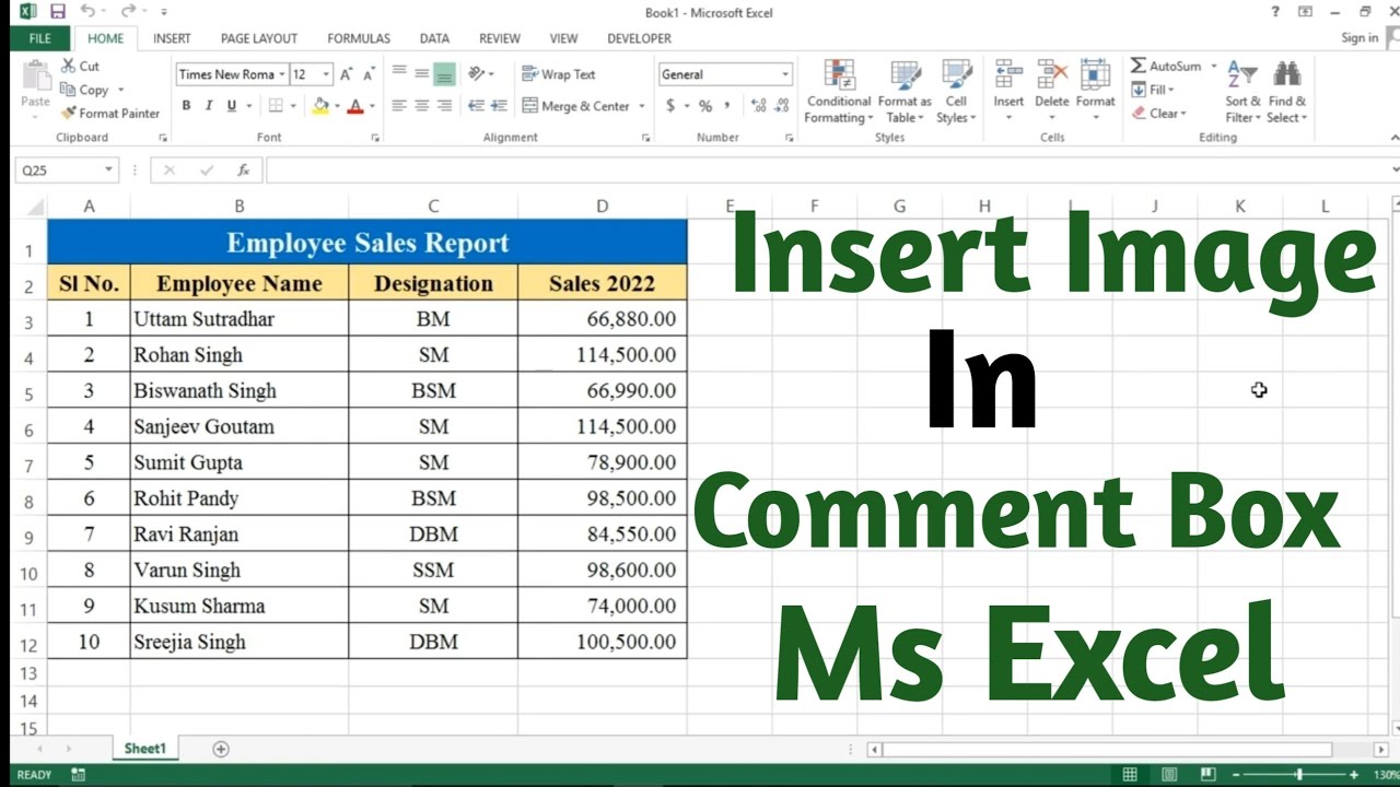 Insert Image In Comment Box Ms Excel excel exceltips exceltutorial Insert Image In Comment Box Ms Excel excel exceltips exceltutorial