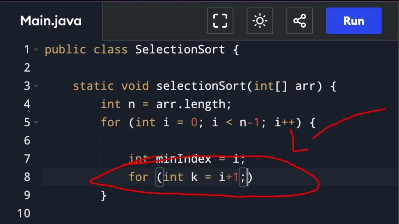 SORTING ALGORITHMS: Selection sort - YouTube