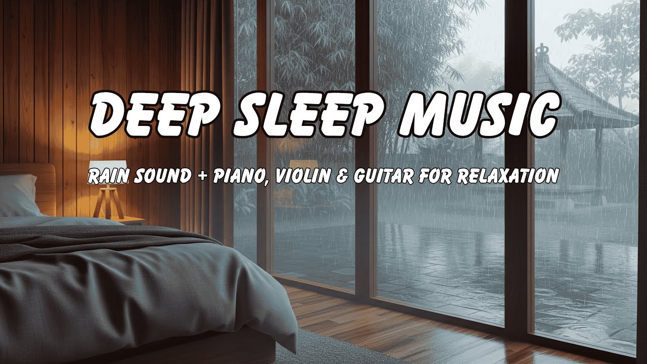 Peaceful Rain Night | Piano Violin Sleep Music for Sweet Rest - YouTube