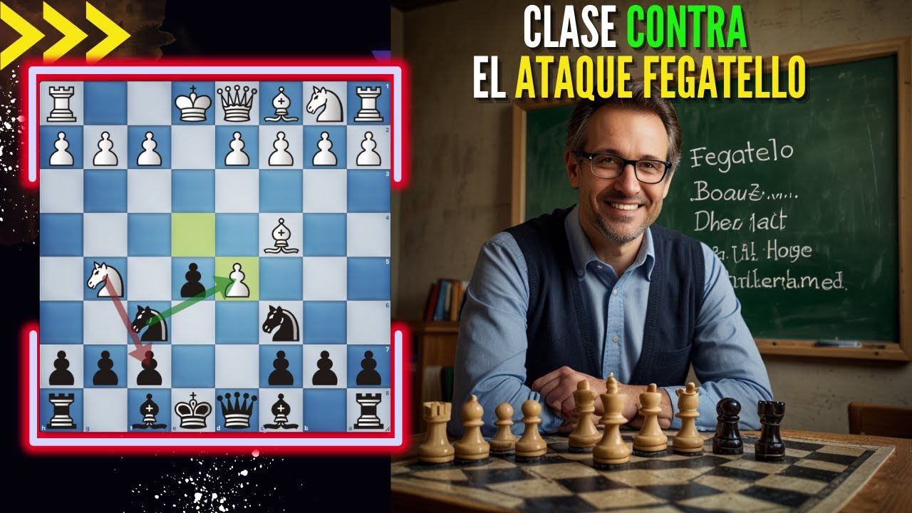 Clase para derrotar al ataque Fegatello en ajedrez #ajedrez - YouTube