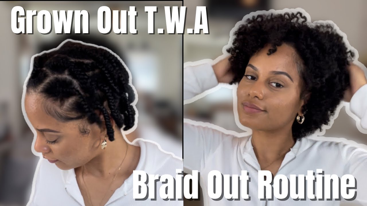Barbara Janelle | Braid-out Tutorial on Short Natural Hair - YouTube