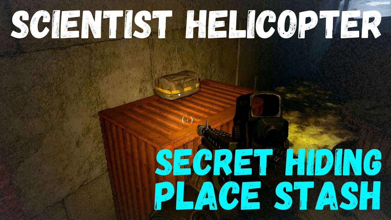 How to get the SECRET HIDING PLACE STASH at the Scientist Helicopter in ...
