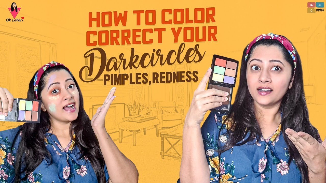How to color correct your darkcircles, pimples & redness || Makeup Tips ...